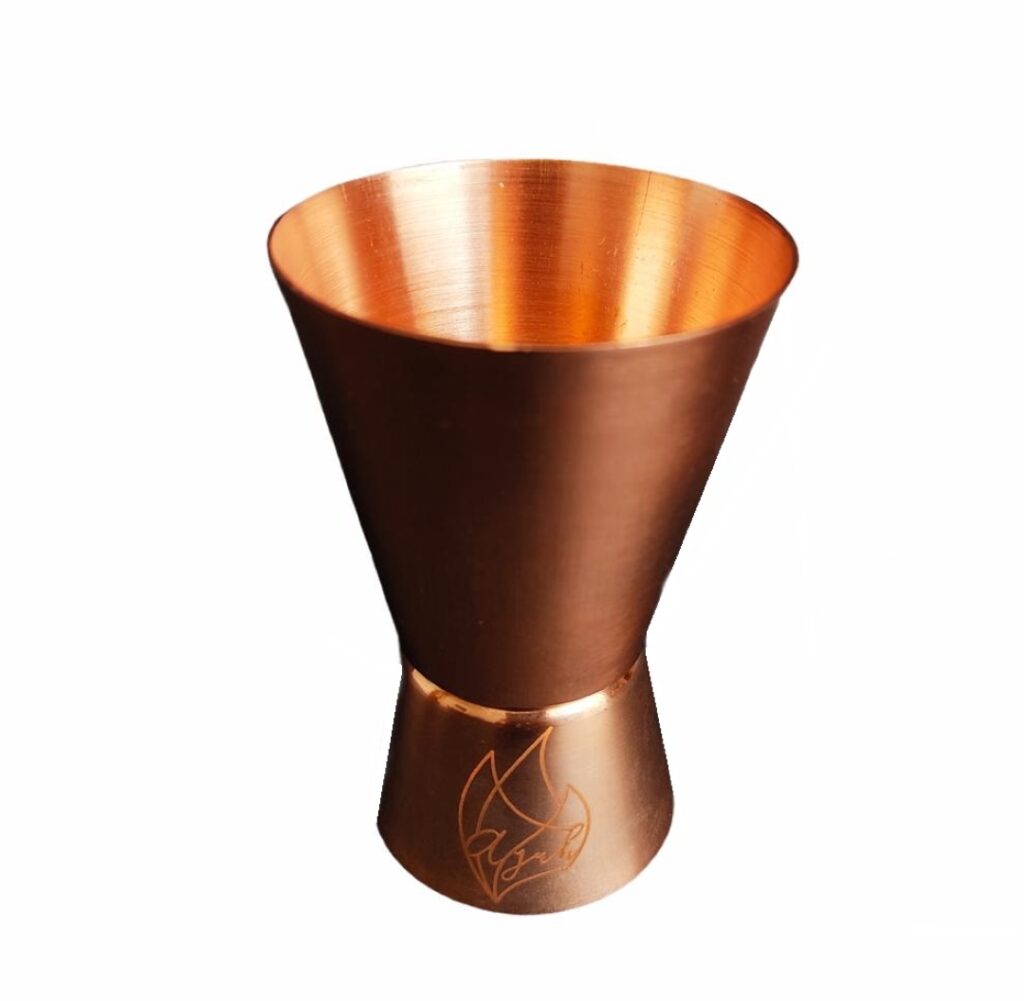 Jigger (Copa medidora) 2oz – 1oz – Ayuh